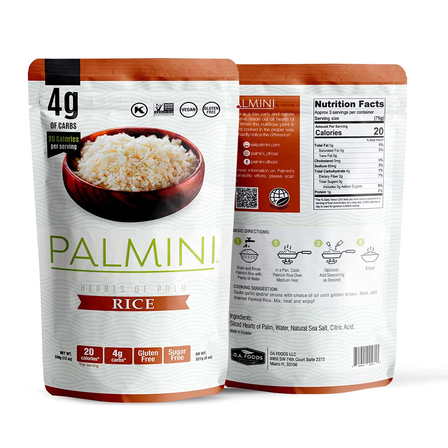 Snapklik.com : Palmini Rice Low-Carb, Low-Calorie Hearts Of Palm Rice ...