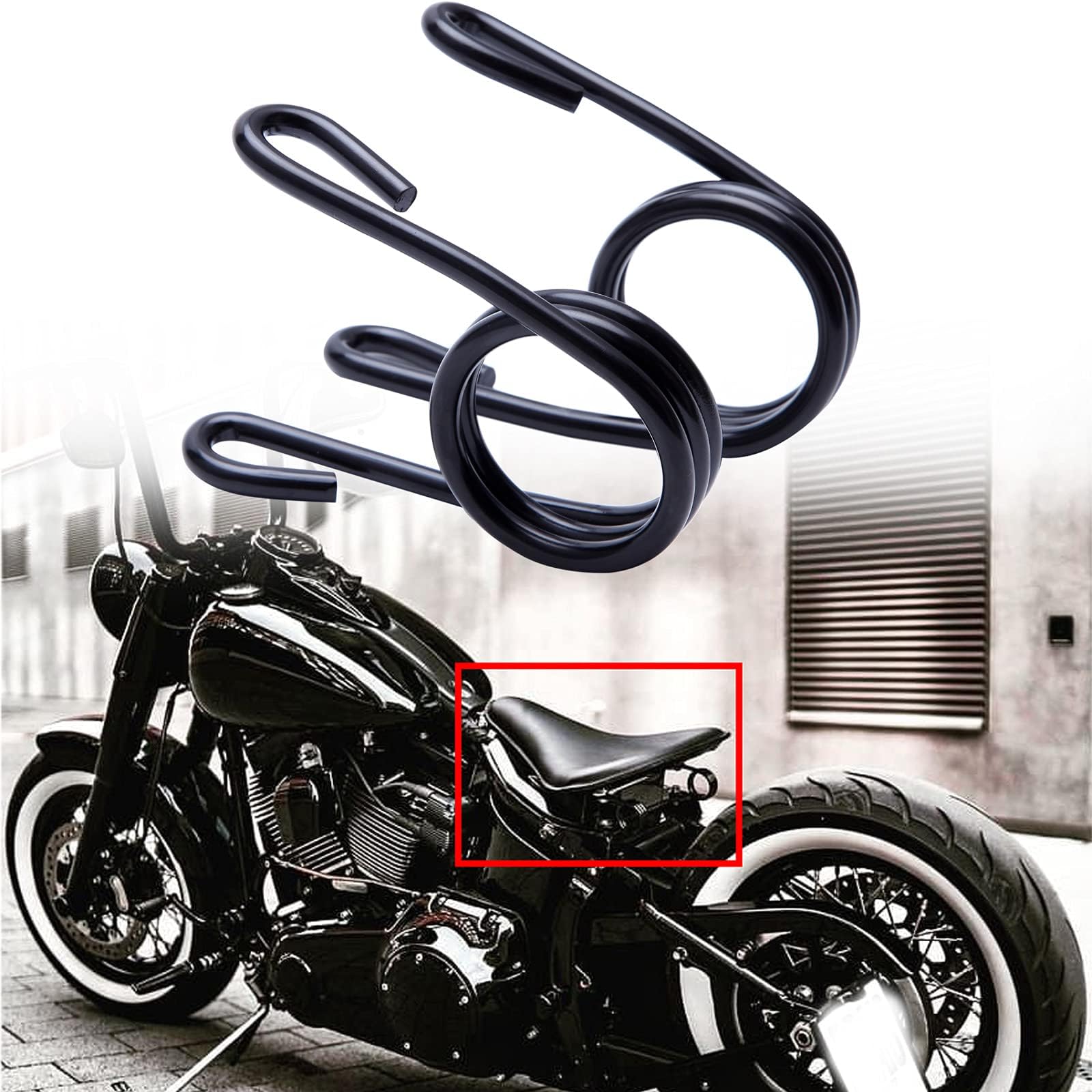 Amazon.com: Custom Motorcycle Black Pair 2" Scissor Clip Type Solo Seat ...
