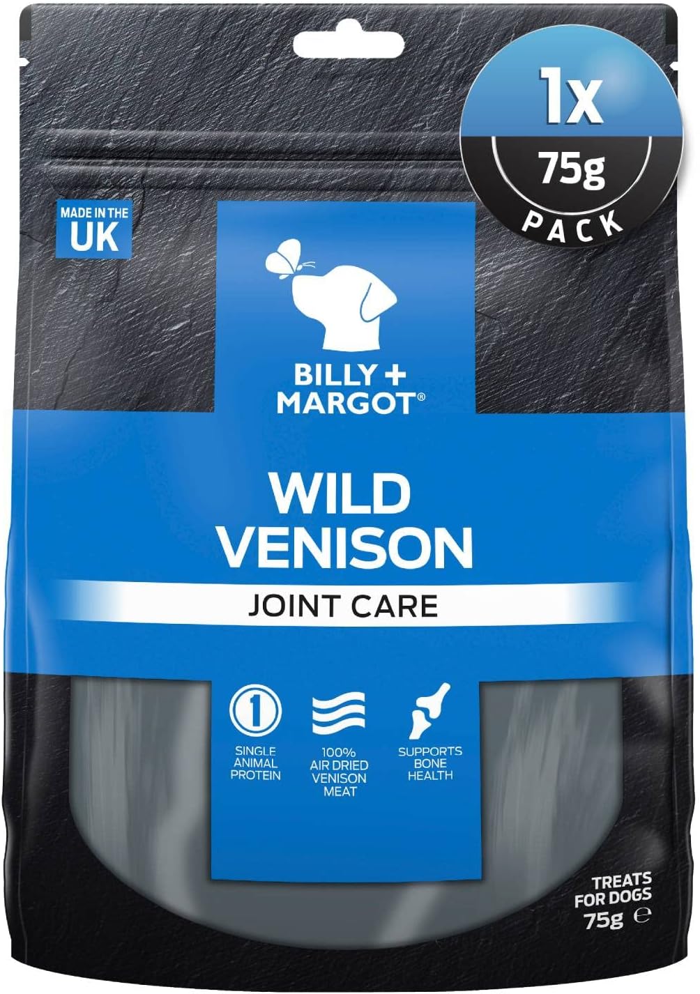 Billy + Margot Grain Free All Natural Dog Treats for Dogs, 75g, 100% ...