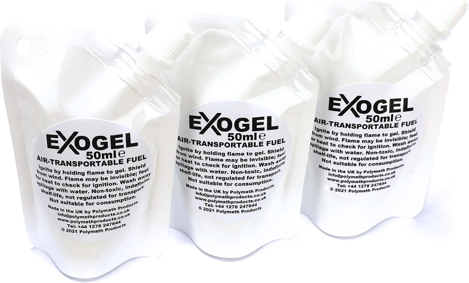 Exogel Camping Stove Gel Fuel. Versatile, odourless fuel with high ...