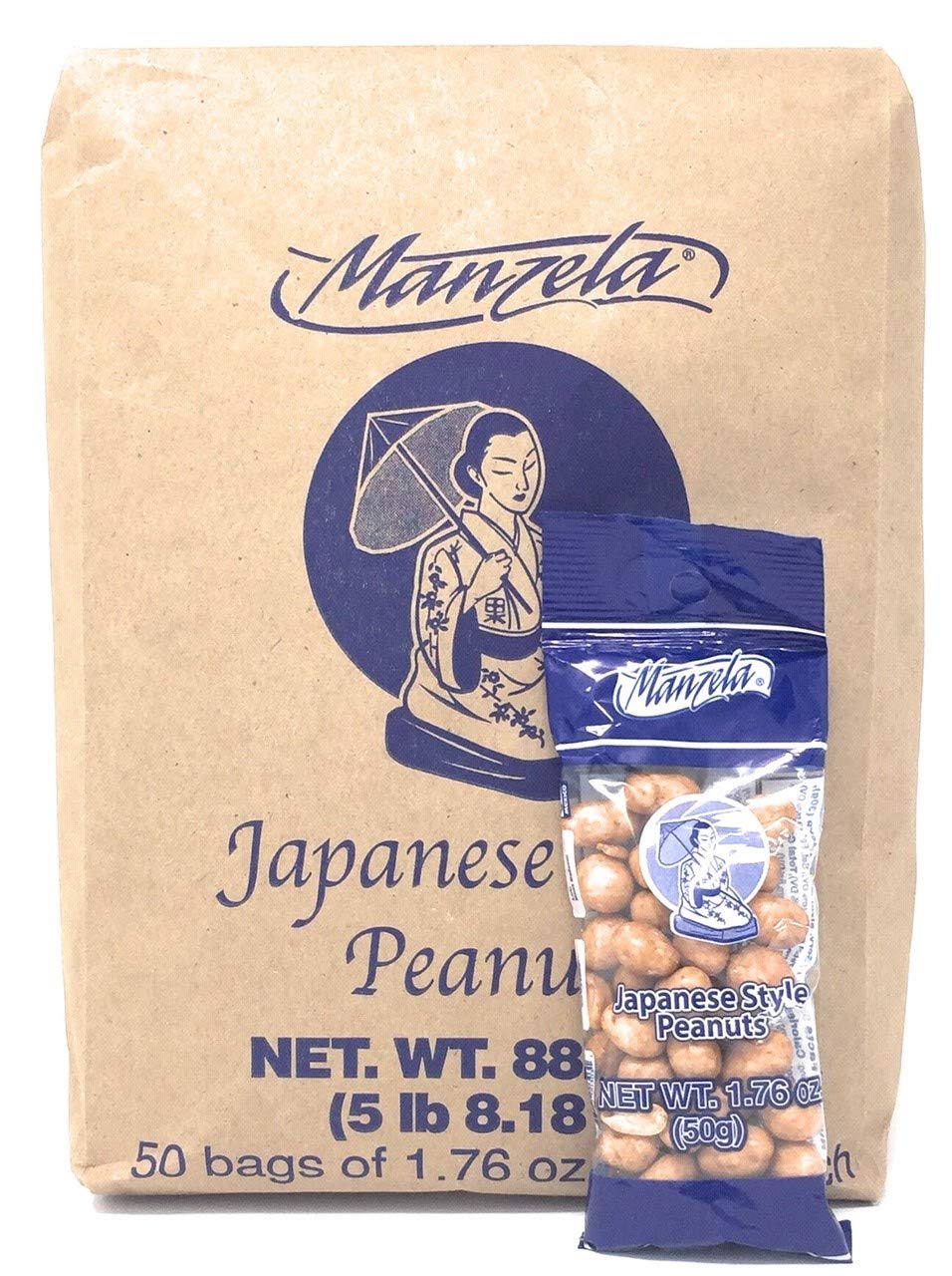 Amazon.com : Manzela japanese Style Peanut,50 g Each, Individually ...