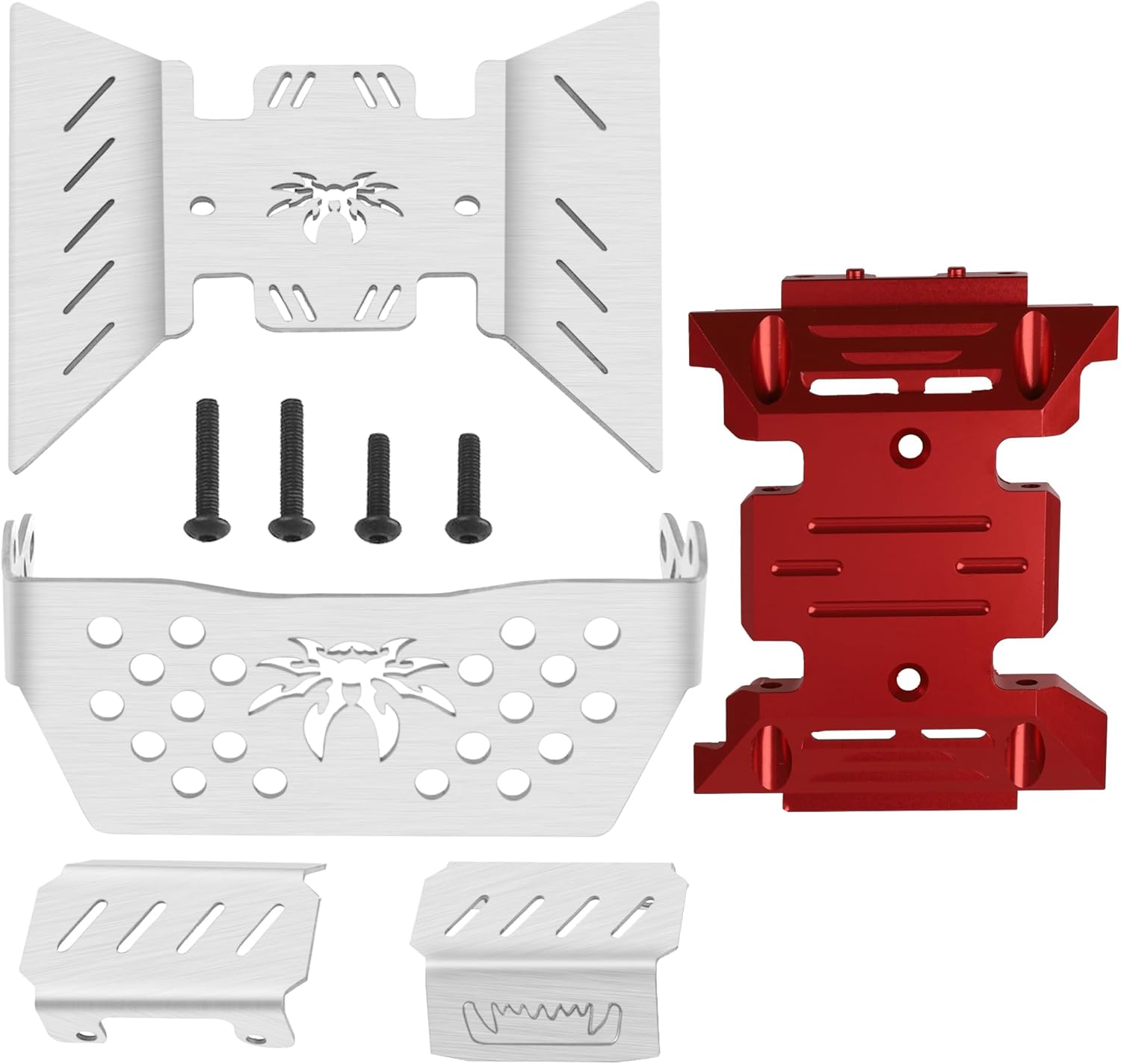 Amazon.com: Stainless Steel RC Skid Plate,RC Chassis Armor Protector ...