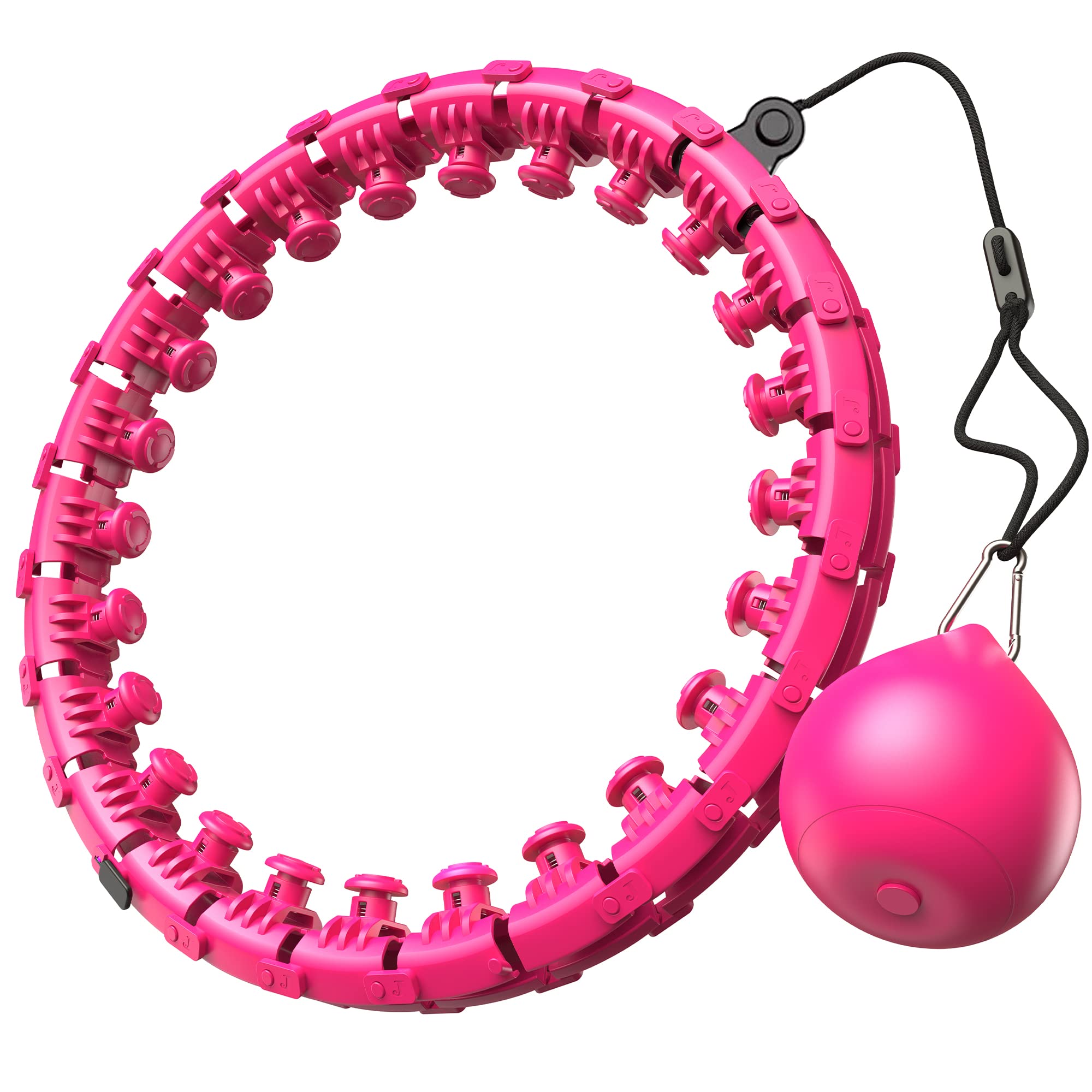 Buy VETUPIC Weighted Smart Fitness Hoop for Adults to , 2 in 1 ...