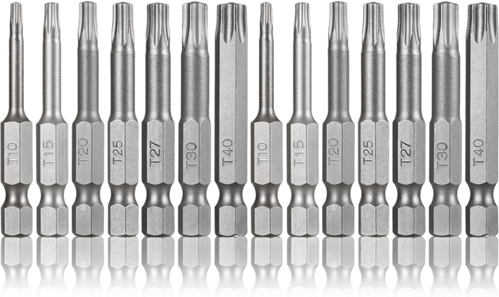 Bkkvim 14Pcs Torx Star 6-Point Screwdriver Bit Set, Magnetic Security ...