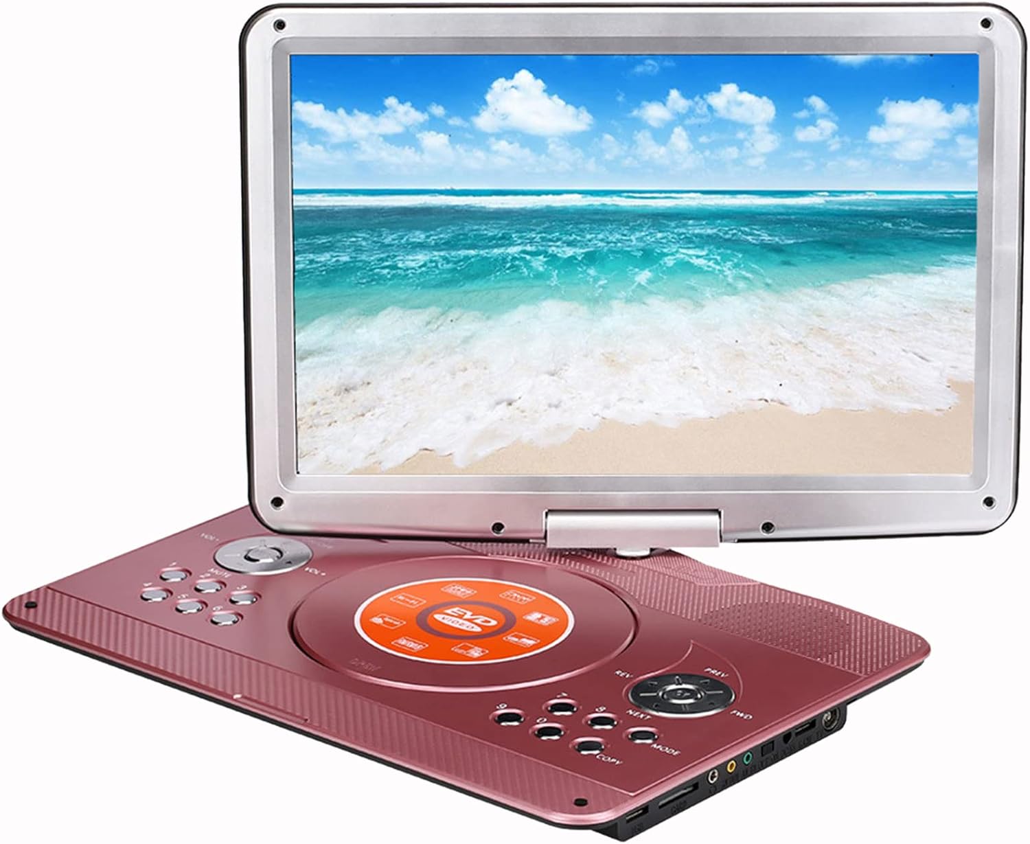 22" Portable DVD Player, Home HD LED Display Movable DVD TV Built-in ...