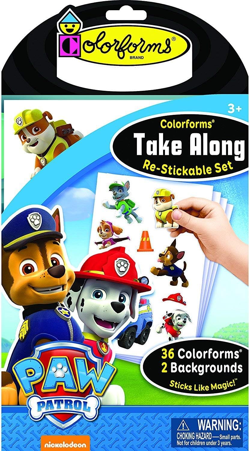 Amazon.com: Colorforms Take Along Paw Patrol : Toys & Games