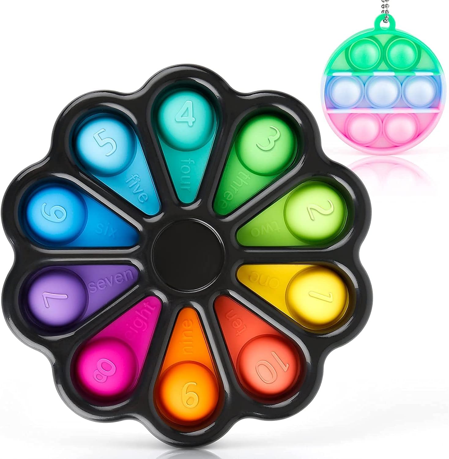 ITechjoy Simple Dimple Fidget Toys, Flower Dimple Digits Fidget Sensory ...