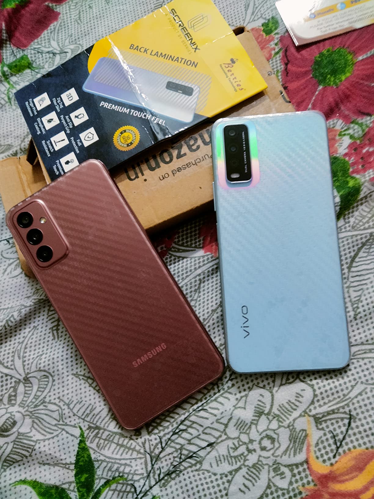 DVANK™ (Pack of 2) Back Lamination Skin Compatible for Samsung Galaxy ...