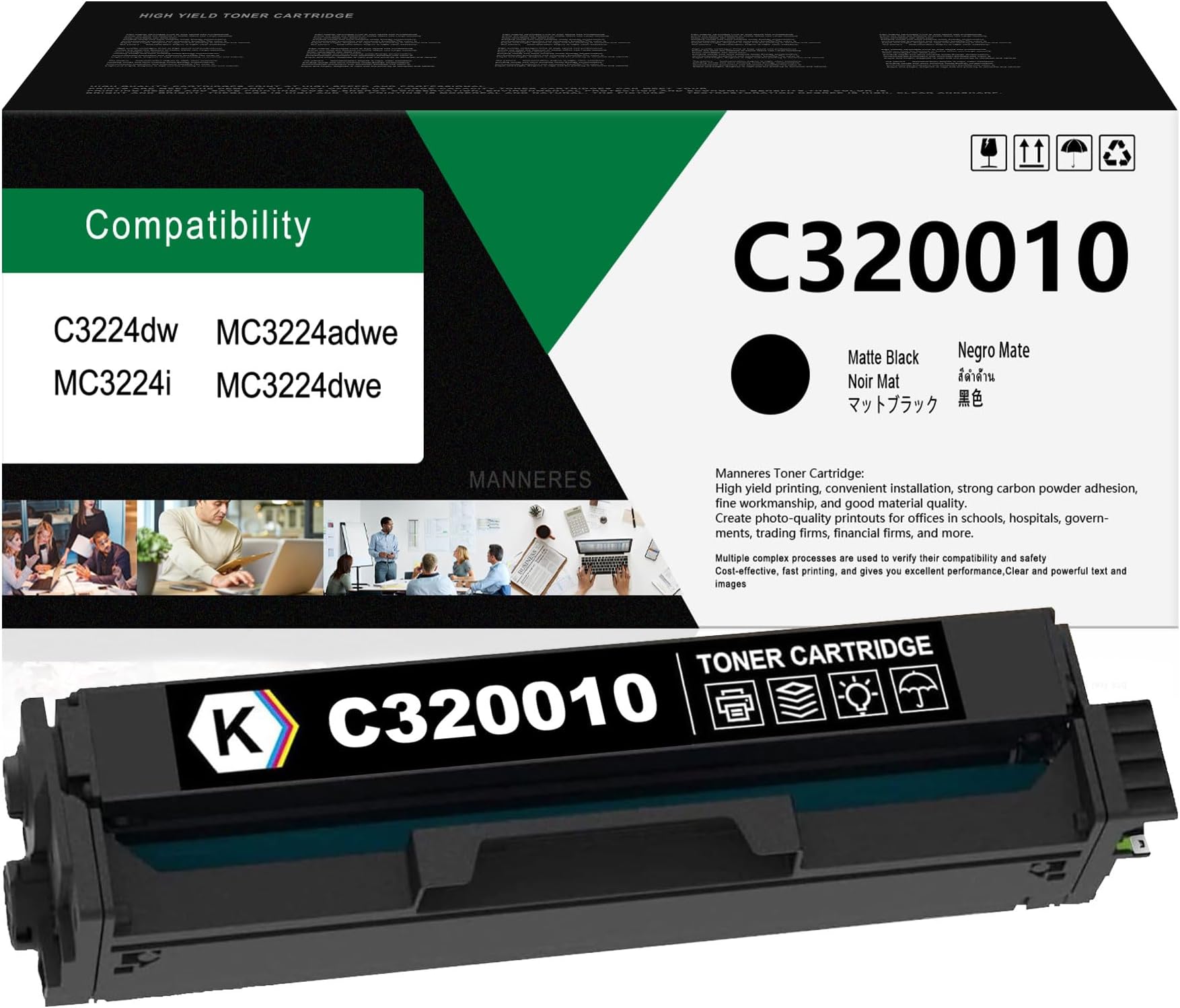 Amazon.com: C3210K0 Black High Yield Toner Cartridge (2,000 Pages ...