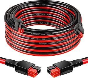 Amazon.com: MOOKEERF 10AWG Anderson Extension Cable - 20FT Solar ...