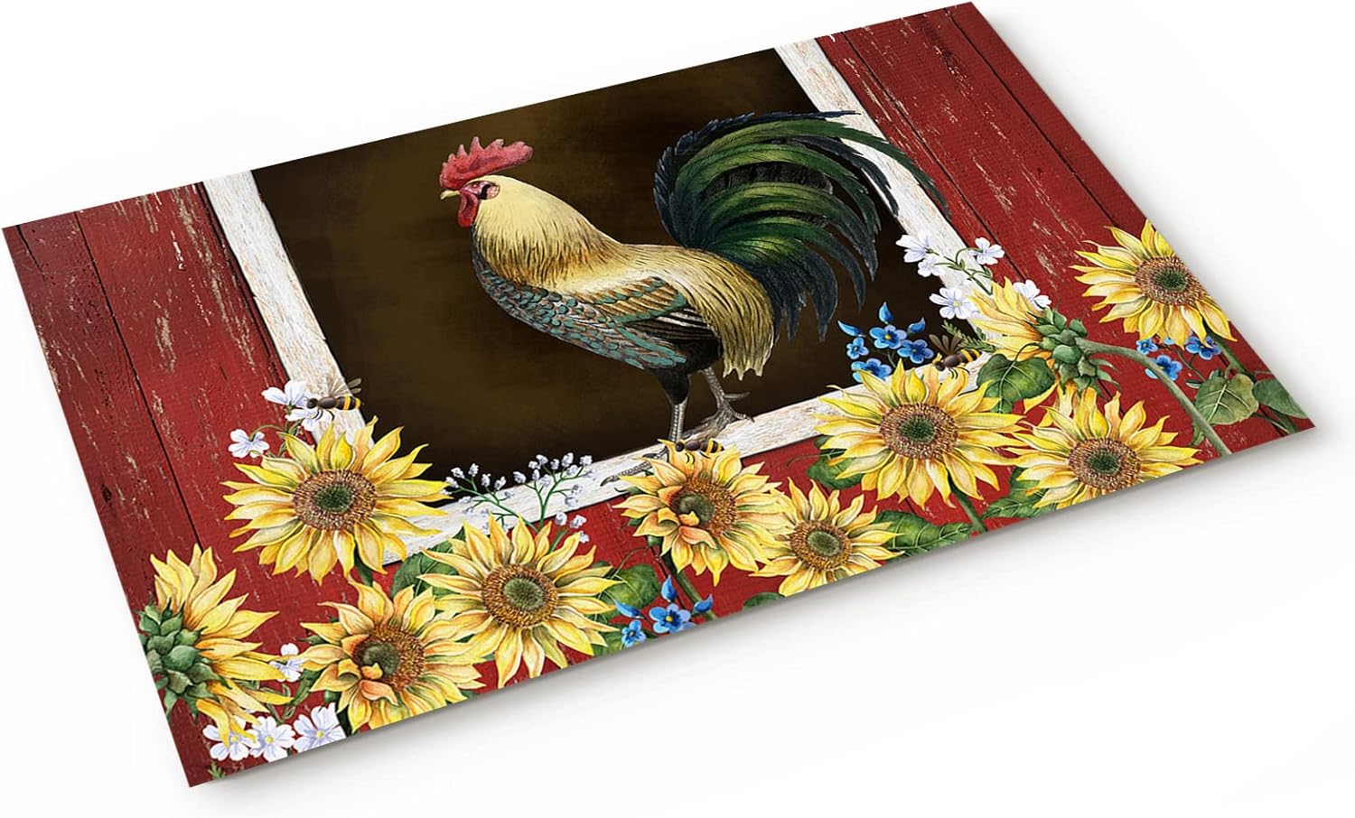 Amazon.com: Door Mat, Rooster Door Mat, Floor Mats 18x30inch, Farm ...