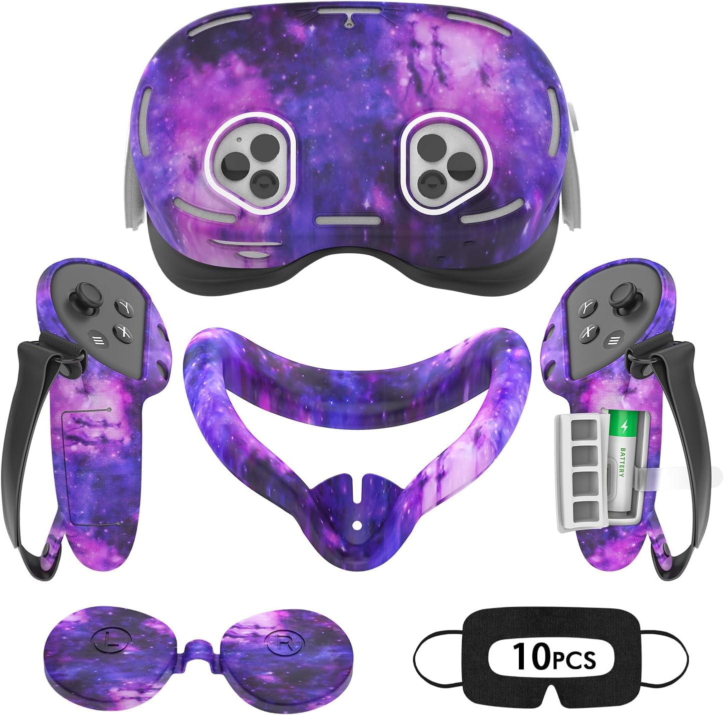 Tyasoleil Accessories for Oculus Quest 3S, Silicone Cover Set for Meta ...