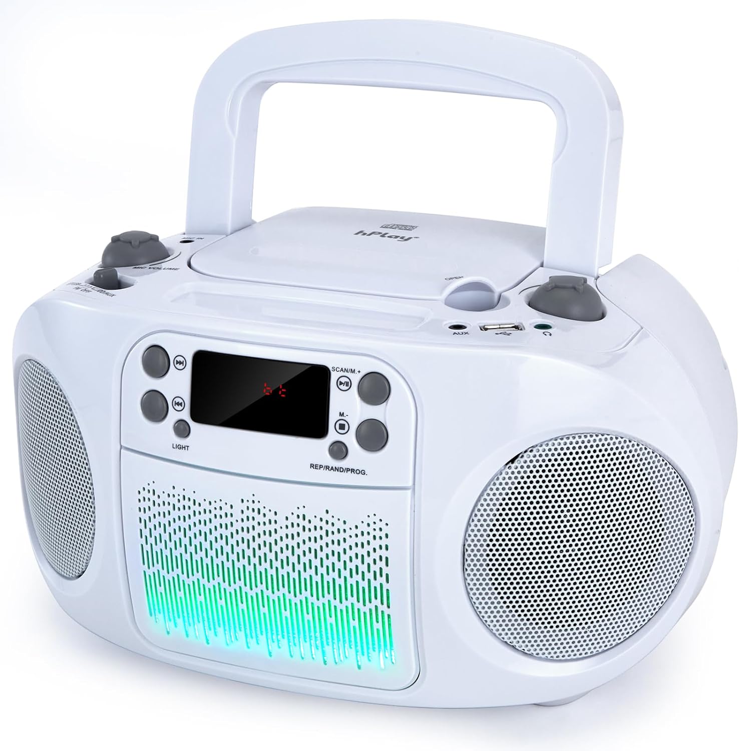 Amazon.com: hPlay GC09 Kids Boombox, CD Player, Bluetooth connectivity ...