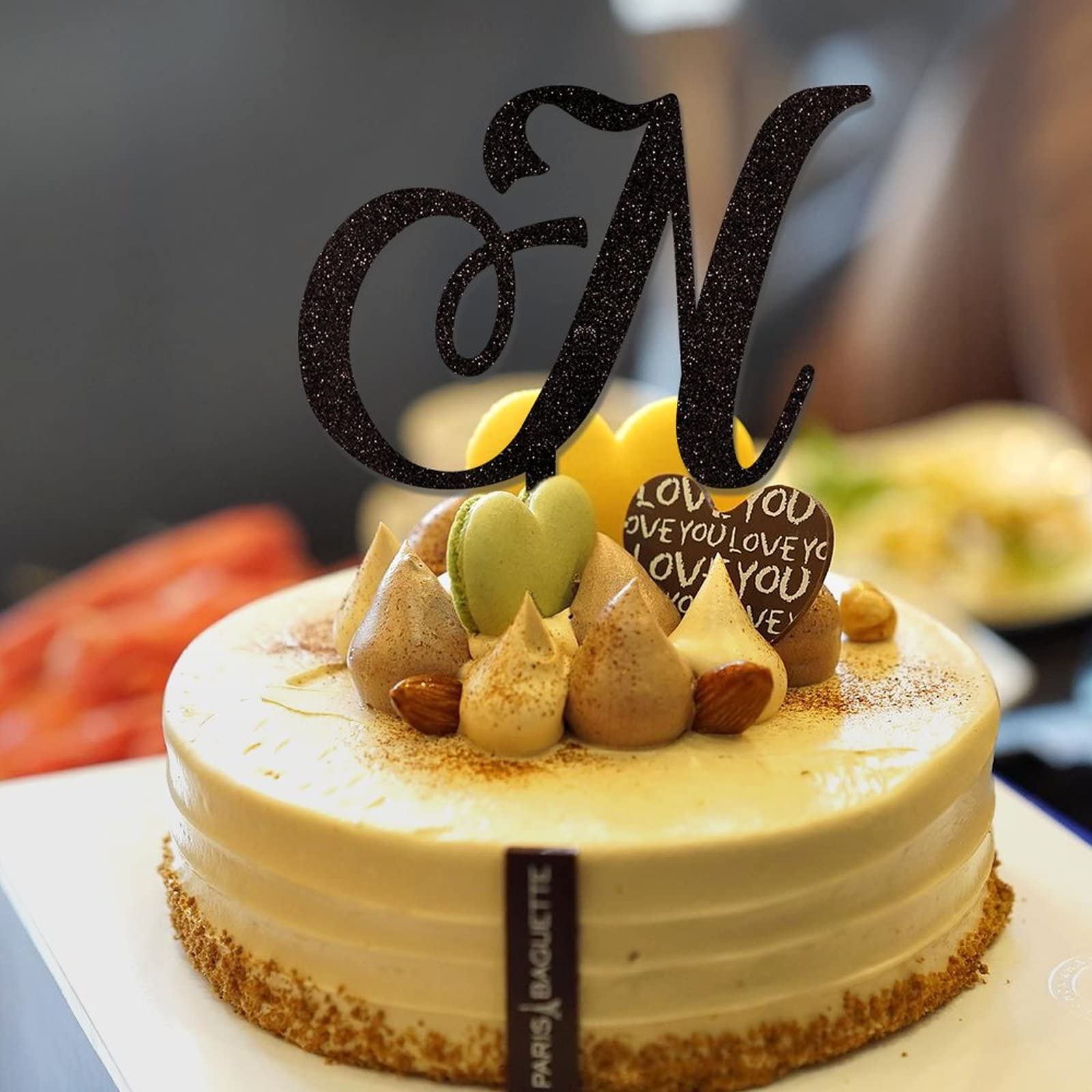 Pastel De Cumpleaños Con La Letra N Pastel Tendencia De Letra A