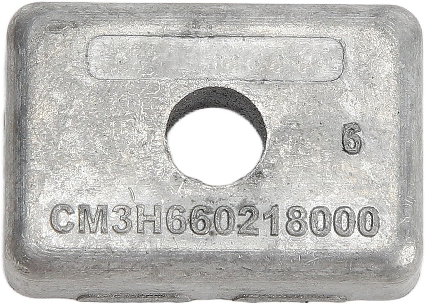 Amazon.com: Square Zinc Alloy Anode, 3H6 60218 0 Tilt Trim Anode ...