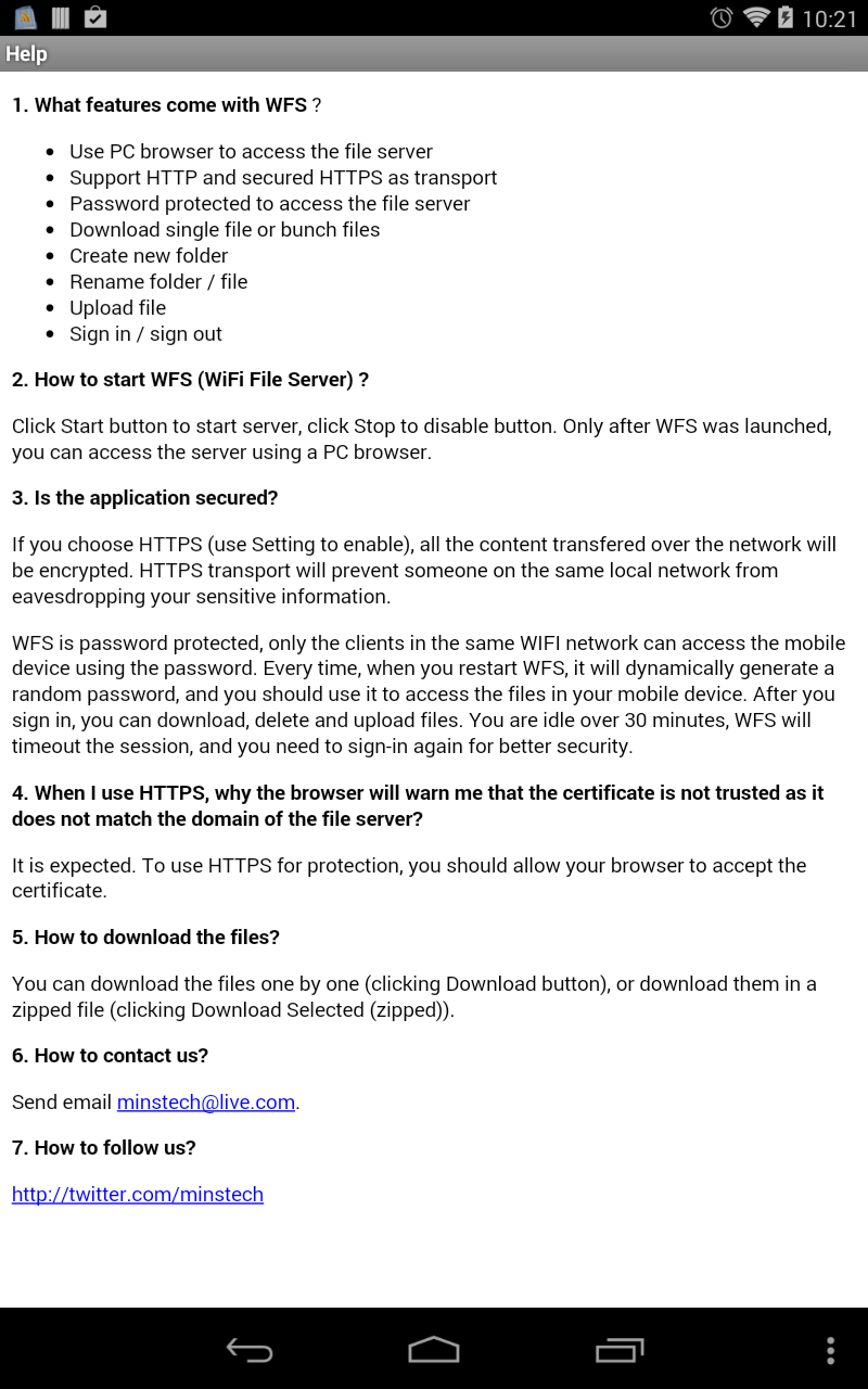 WiFi File Server - App on Amazon Appstore