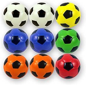 9 PCS Sponge Football, Stress Balls, Mini Football, Sports Balls Favors ...