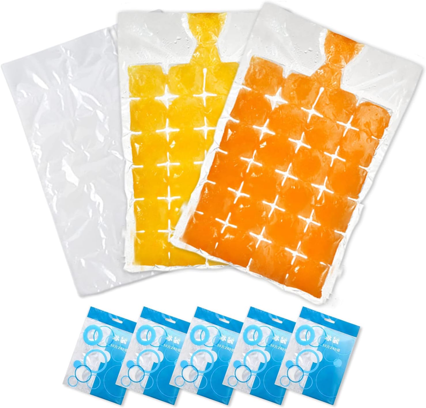 Amazon.com: Disposable Ice-making Bags Ice Cube Tray Mold Ice Mould ...