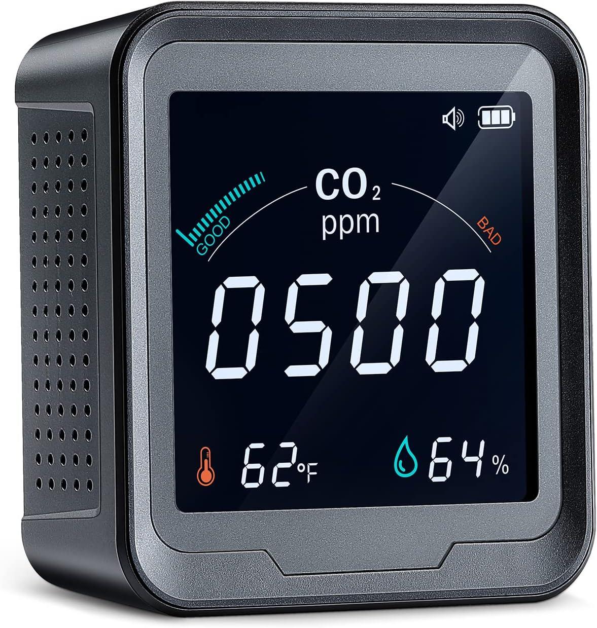 Amazon.com: CO2 Detector, Aiment 3-in-1 Carbon Dioxide Detector Air ...