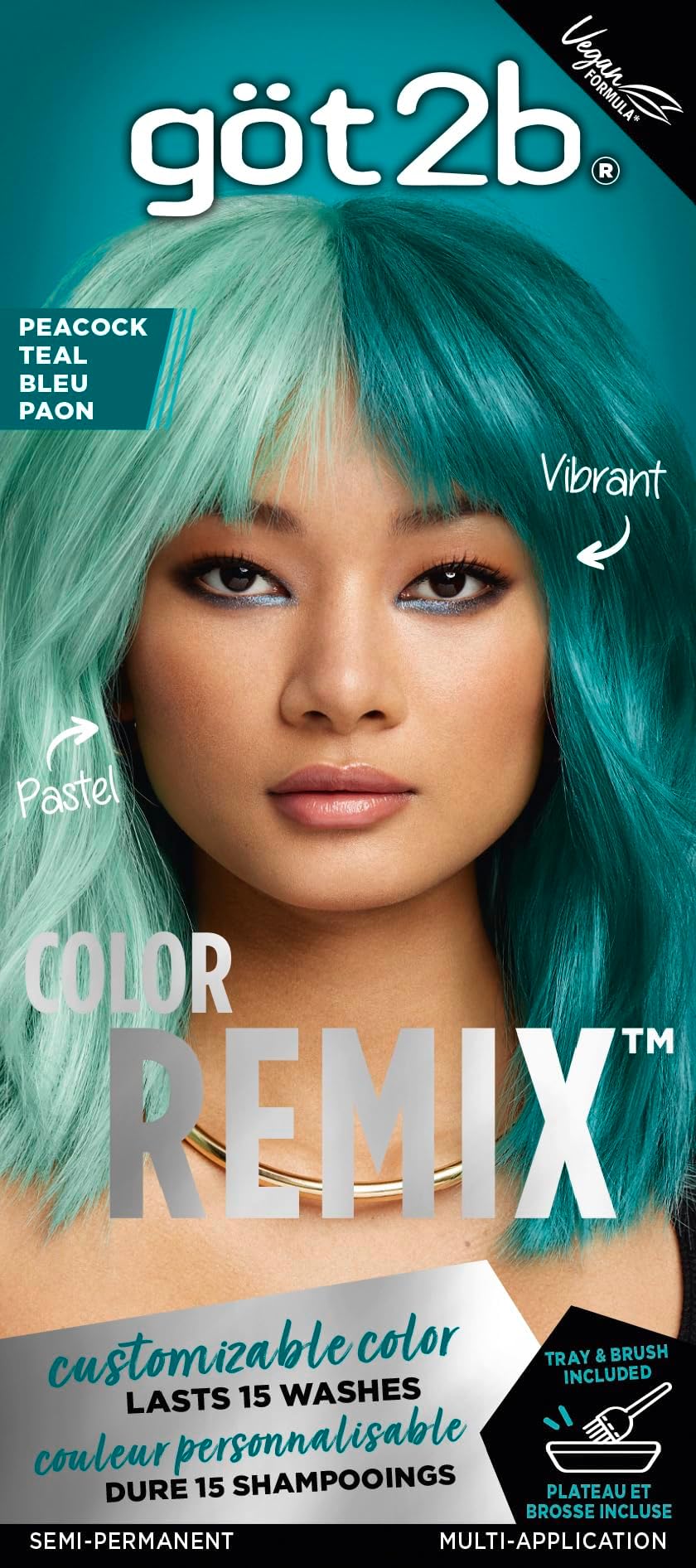 Amazon.com : Got2b Color Remix, Customizable Semi-Permanent Hair Color ...