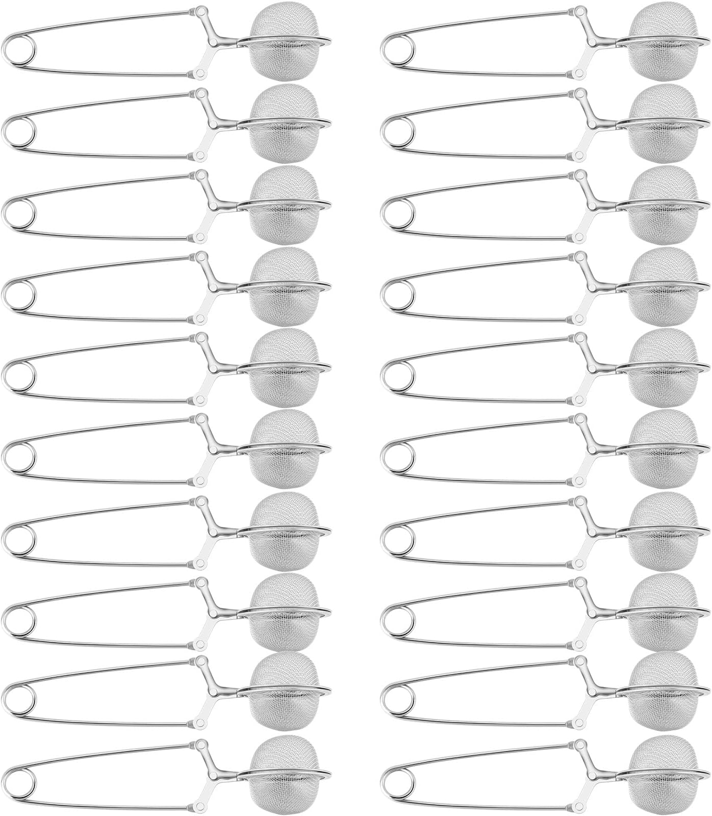 Amazon.com: Yinder 36 Pcs Snap Tea Infuser Tea Steeper Stainless Steel ...