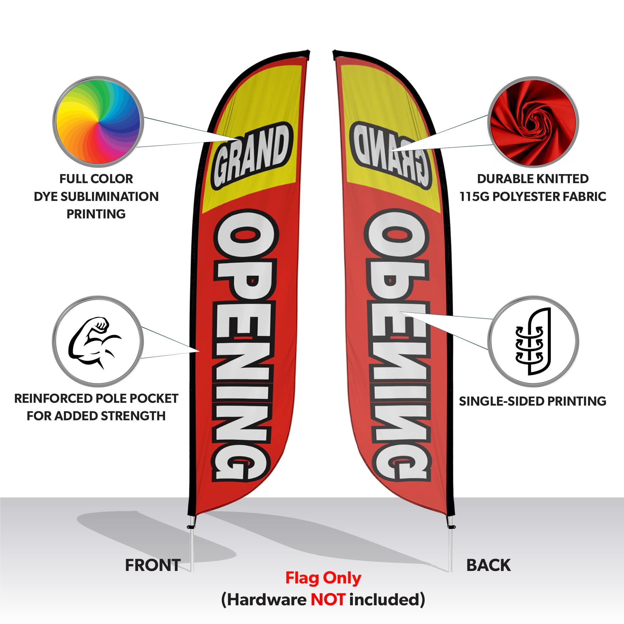 Snapklik.com : LookOurWay Feather Flag Banner - 12 Feet Tall ...