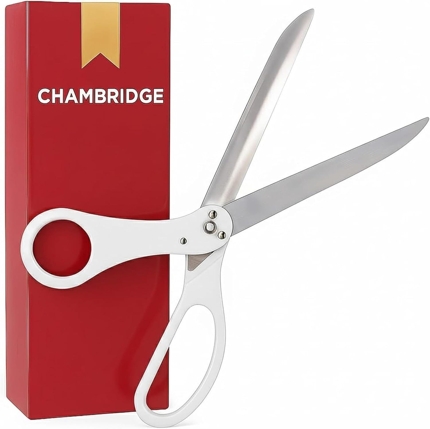 Amazon.com : 25" White Ceremonial Scissors – Giant Ribbon Cutting ...