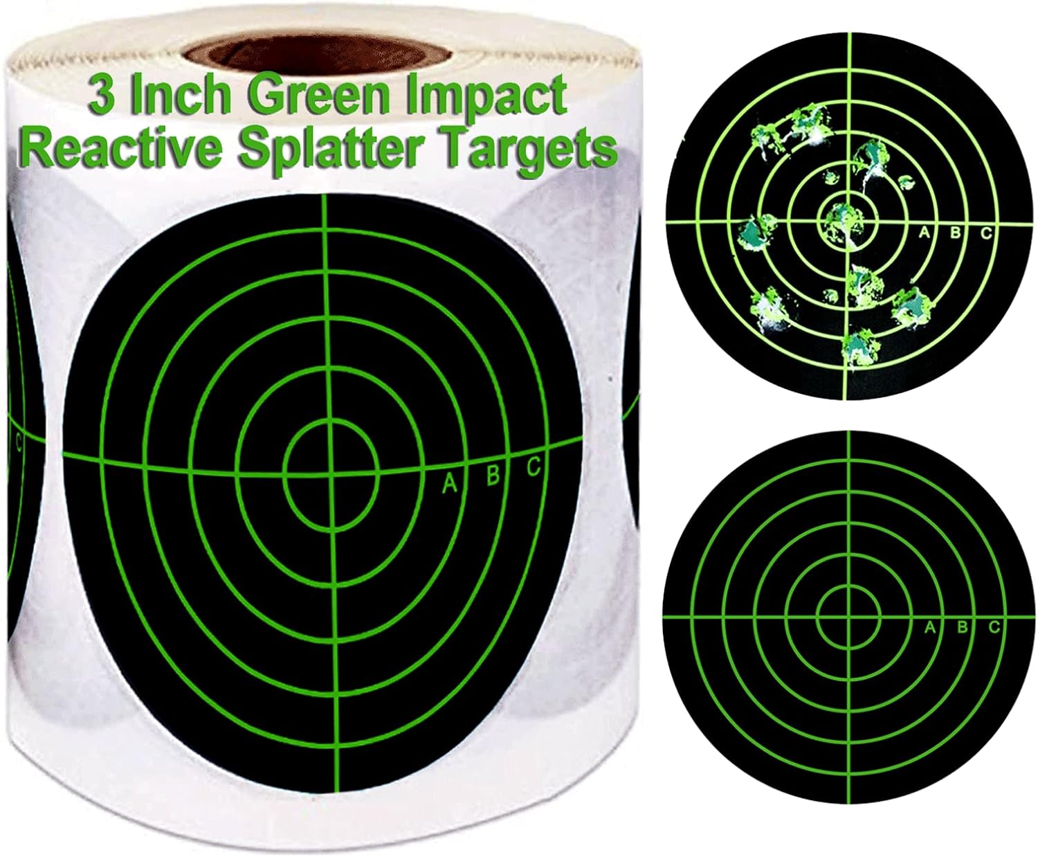 Amazon.com : Reactive Splatter Shooting Target Stickers 3" 250 Pcs ...