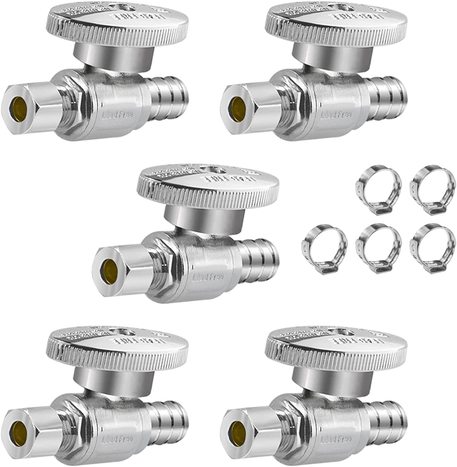 Amazon.com: WiseWater Straight Stop Valve, 3/8" O.D Compression x 1/2 ...