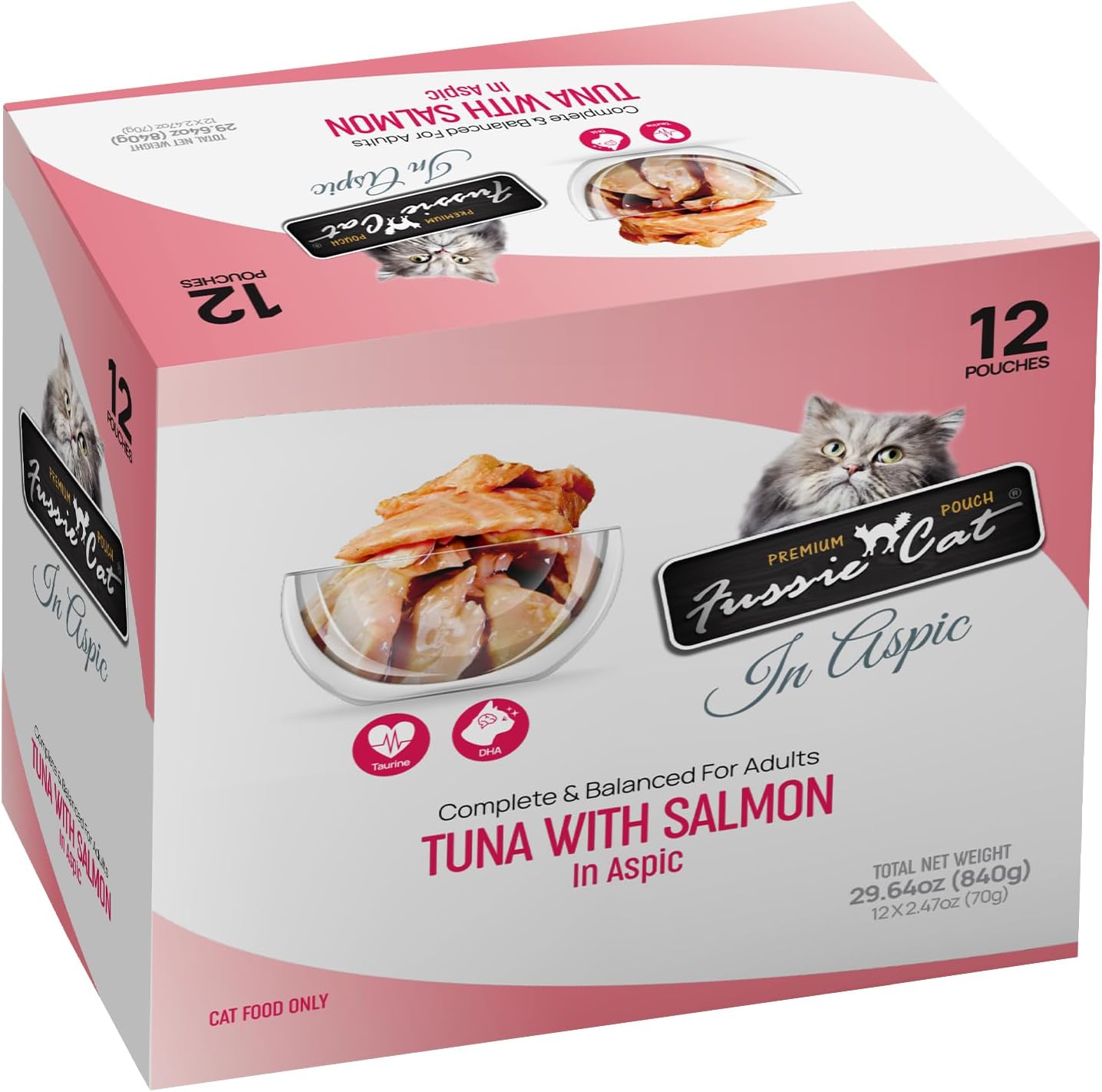 Amazon.com : Fussie Cat Premium Tuna with Shrimp in Aspic Grain-Free ...