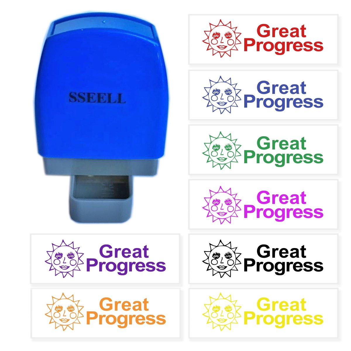 Sseell Great Progress Reward Stamp Self Inking For School Student ...