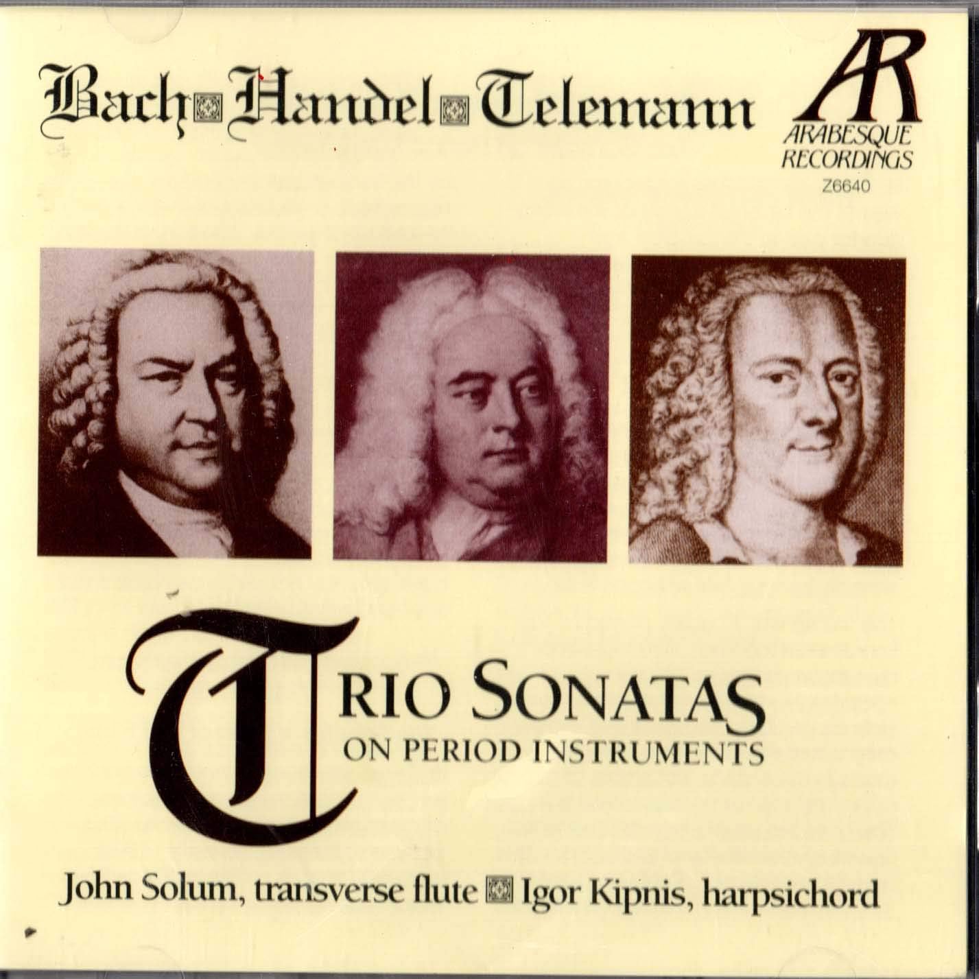 Amazon.co.jp: Bach - Handel - Telemann: Trio Sonatas on Period ...
