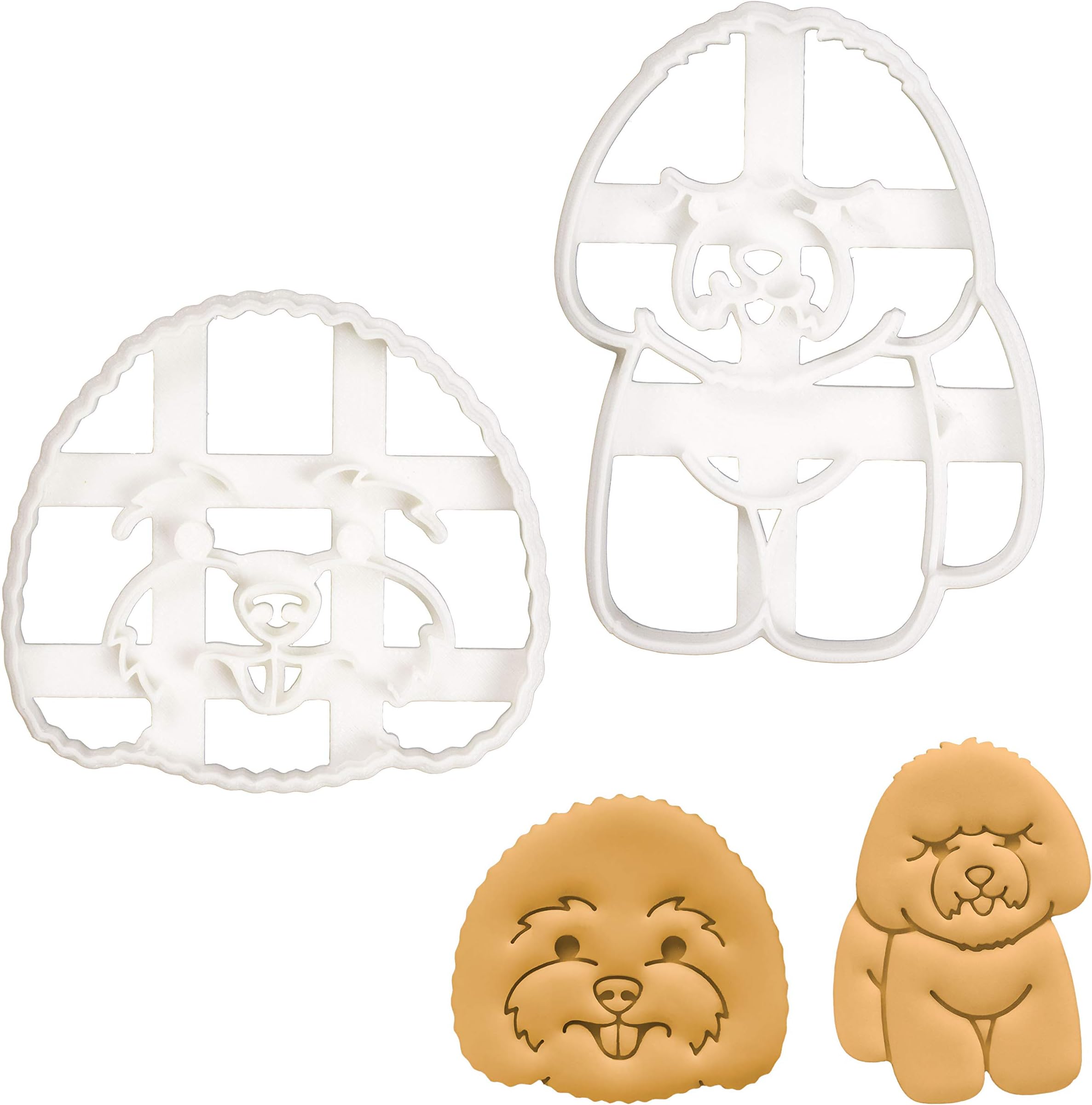 Amazon.com: Set of 2 Wolf cookie cutters (Designs: Face and Body), 2 ...