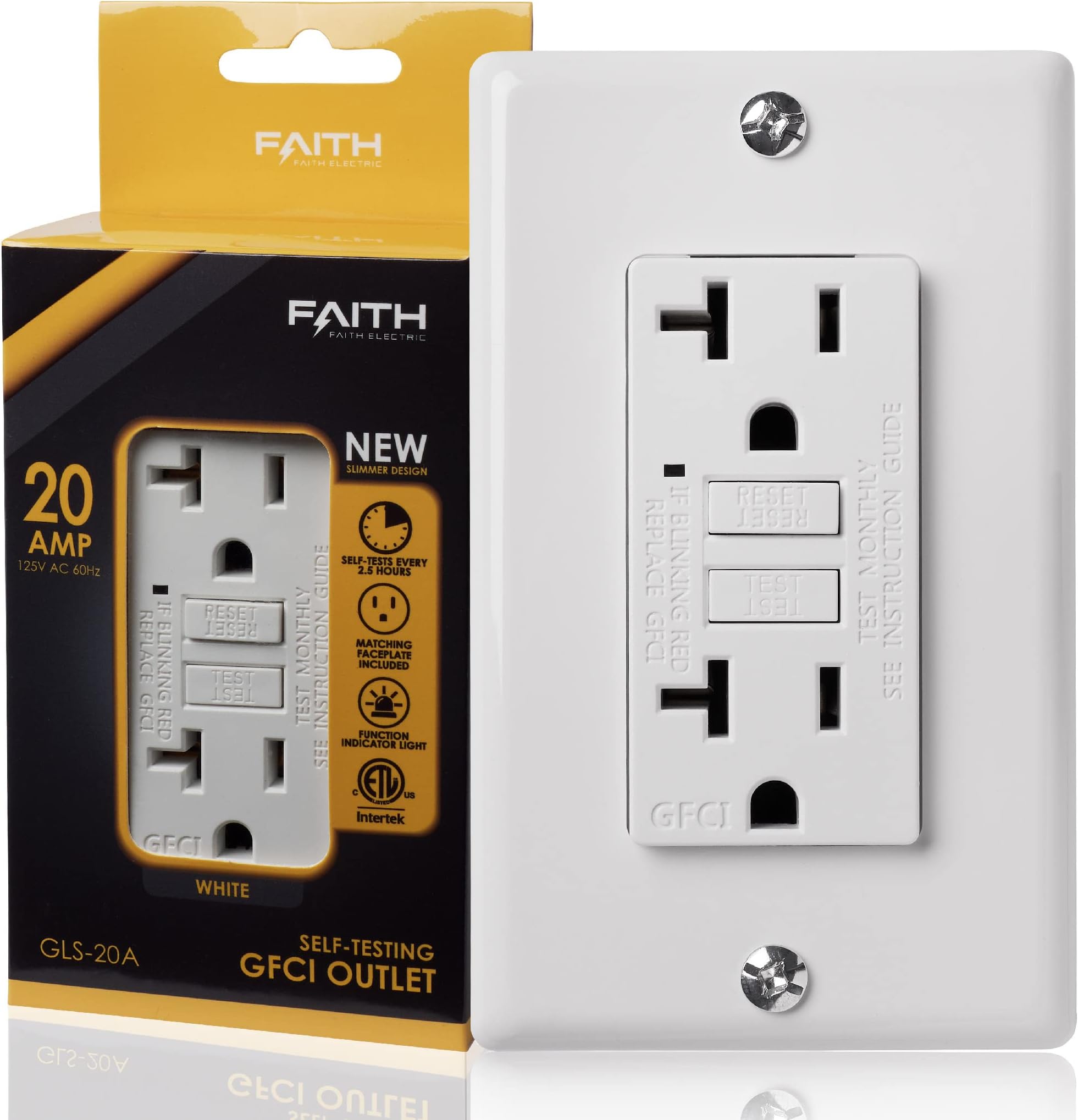 EATON Wiring TRSGFA15V Aaron Hart 15A 125V Tamper Resistant Gfci ...