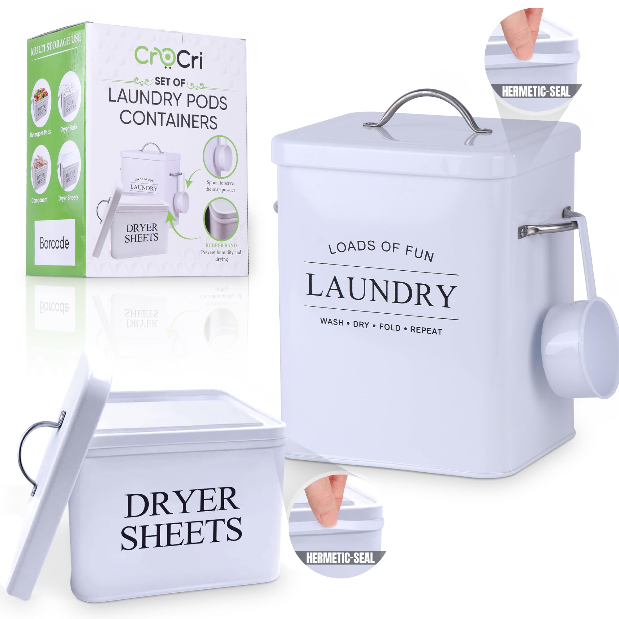 Amazon.com: Laundry Soap Container and Dryer Sheet Container for ...