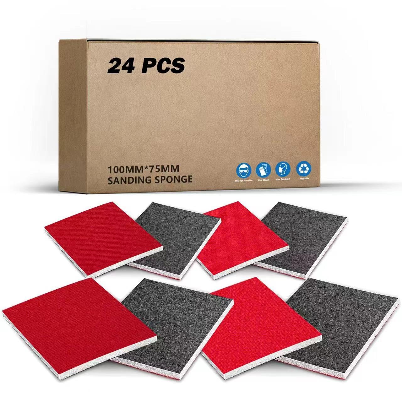 Amazon.com: 24Pcs 180-2500 Abrasive Sponges Ultra Fine Sandpaper ...