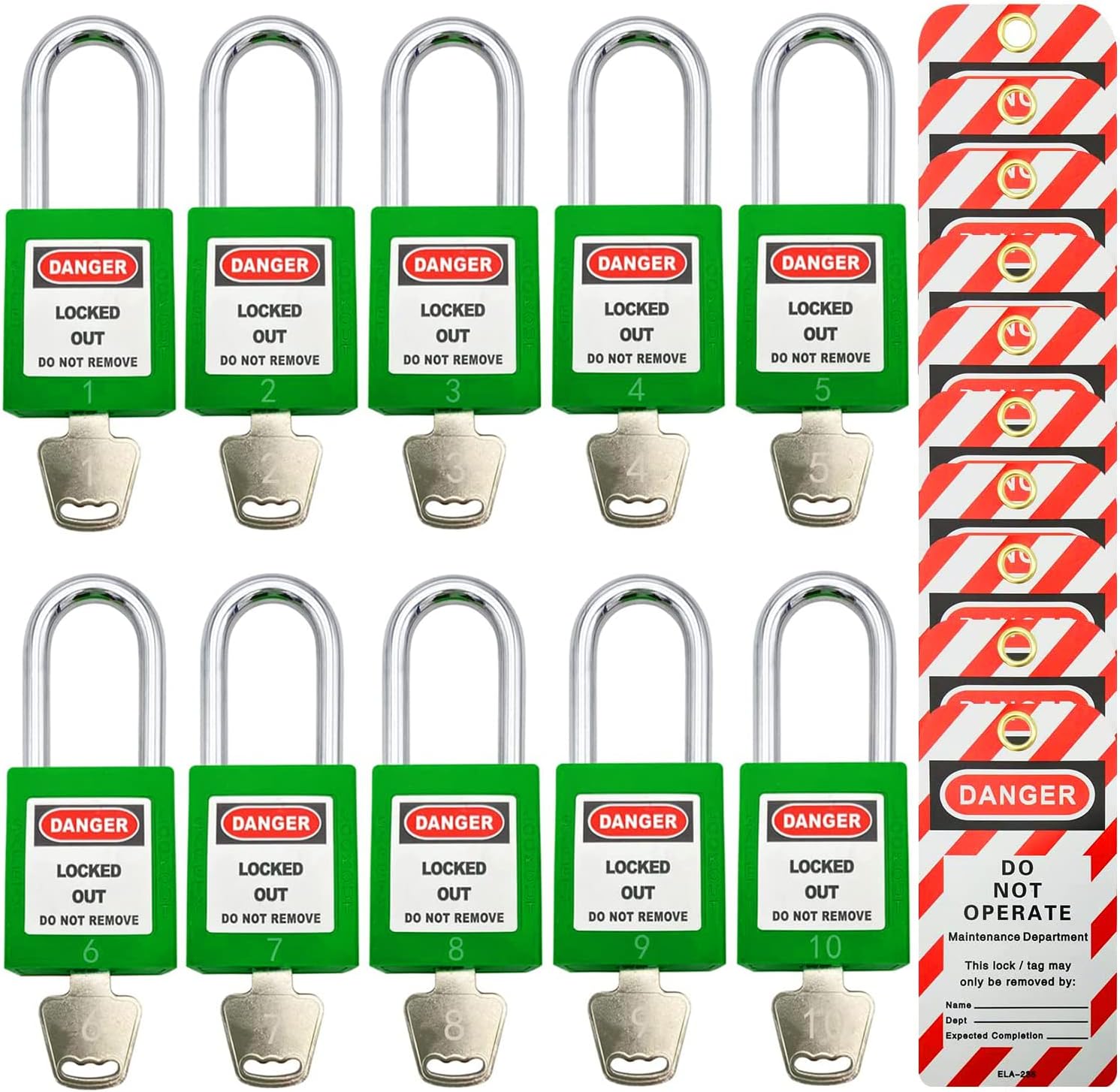 Amazon.com: Lockout Tagout Locks, Safety Padlocks, Loto Keyed ...