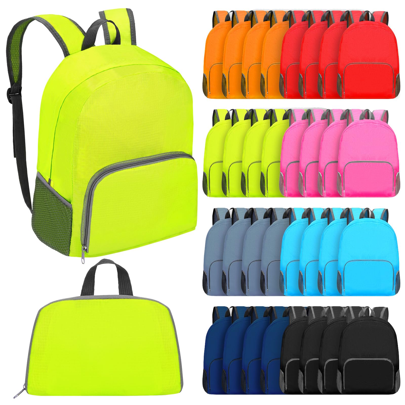 Amazon.com | ABULKSALE 48 Pcs 17 Inch Foldable Backpacks in Bulk ...