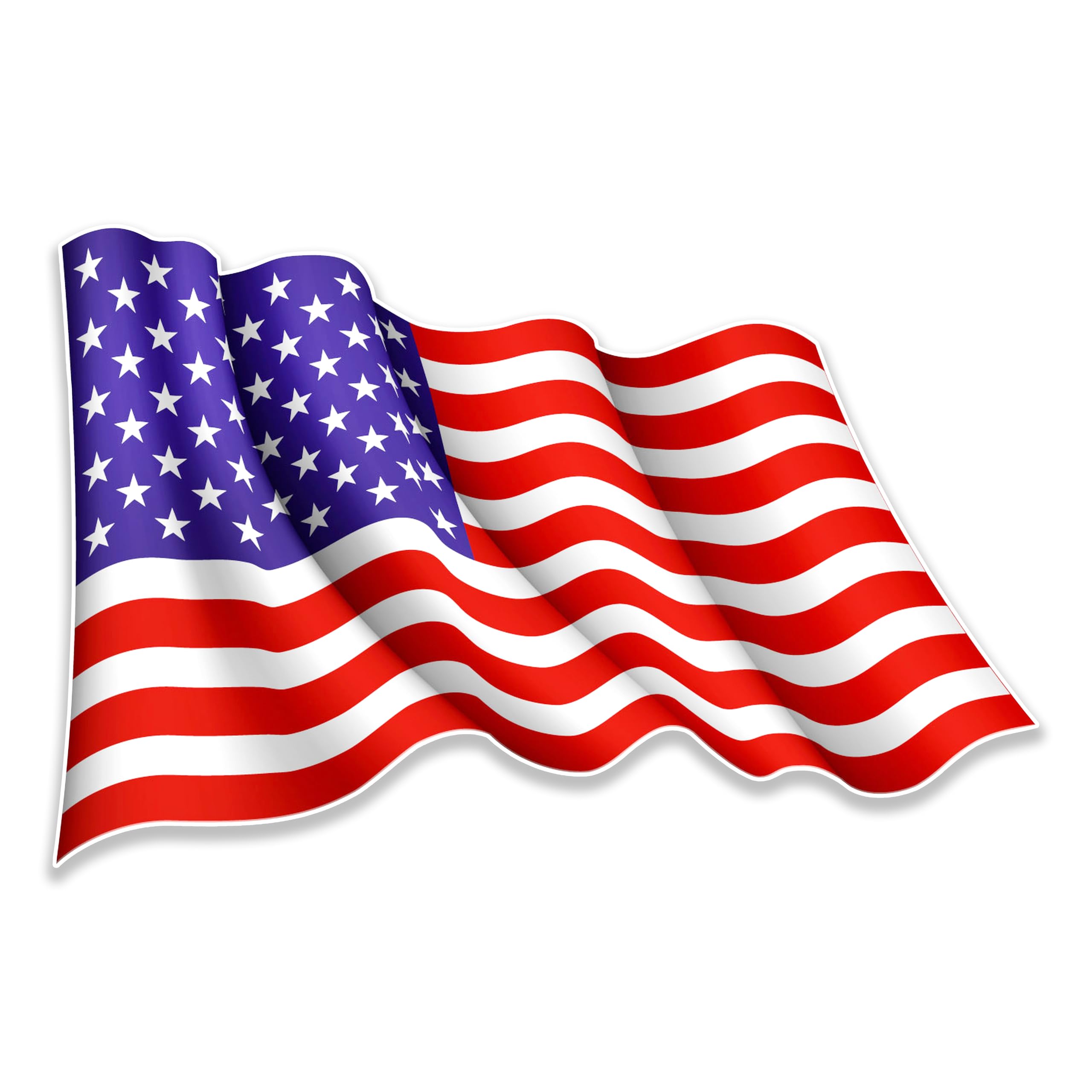 Amazon.com: American Flag Magnet for Car Truck - Wavy USA Magnetic Flag ...