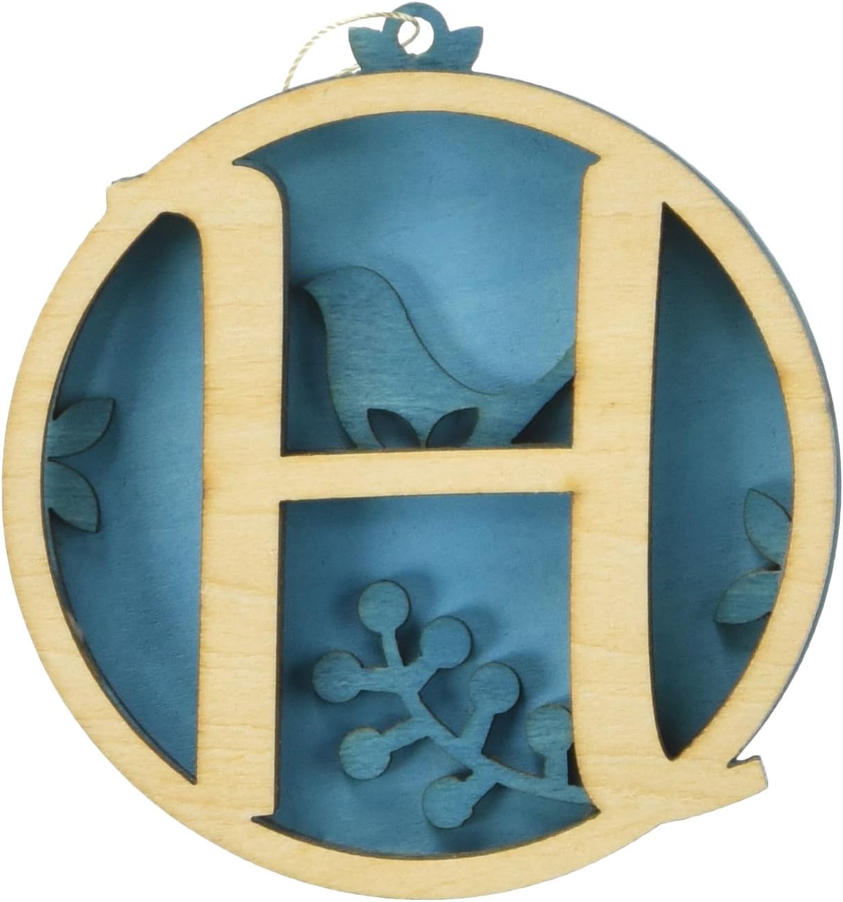 Amazon.com: Enesco Flourish Letter H Monogramed Ornament, 3.2-Inch ...
