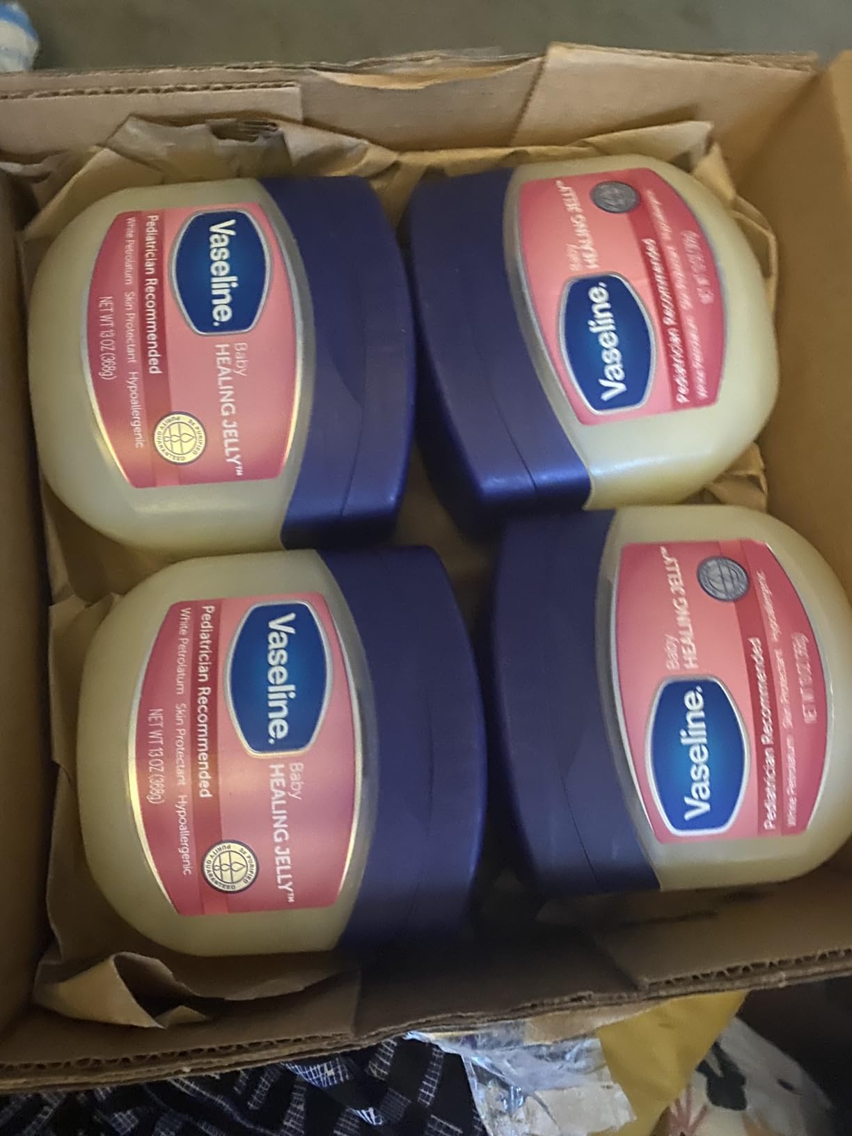 Amazon.com : Vaseline Petroleum Jelly Baby Skincare Protective & Pure 4 ...