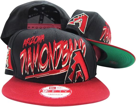 Amazon.com: Arizona Diamondbacks Black/Red Two Tone Plastic Snapback ...