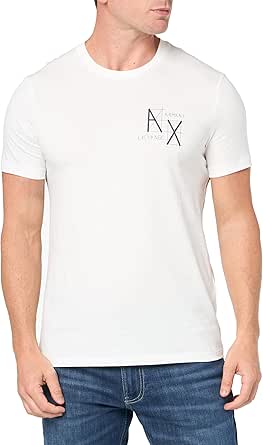 AX ARMANI EXCHANGE Slim Fit Cotton AX Lines Chest Logo tee CamisetaHombre : Amazon.com.mx: Ropa ...