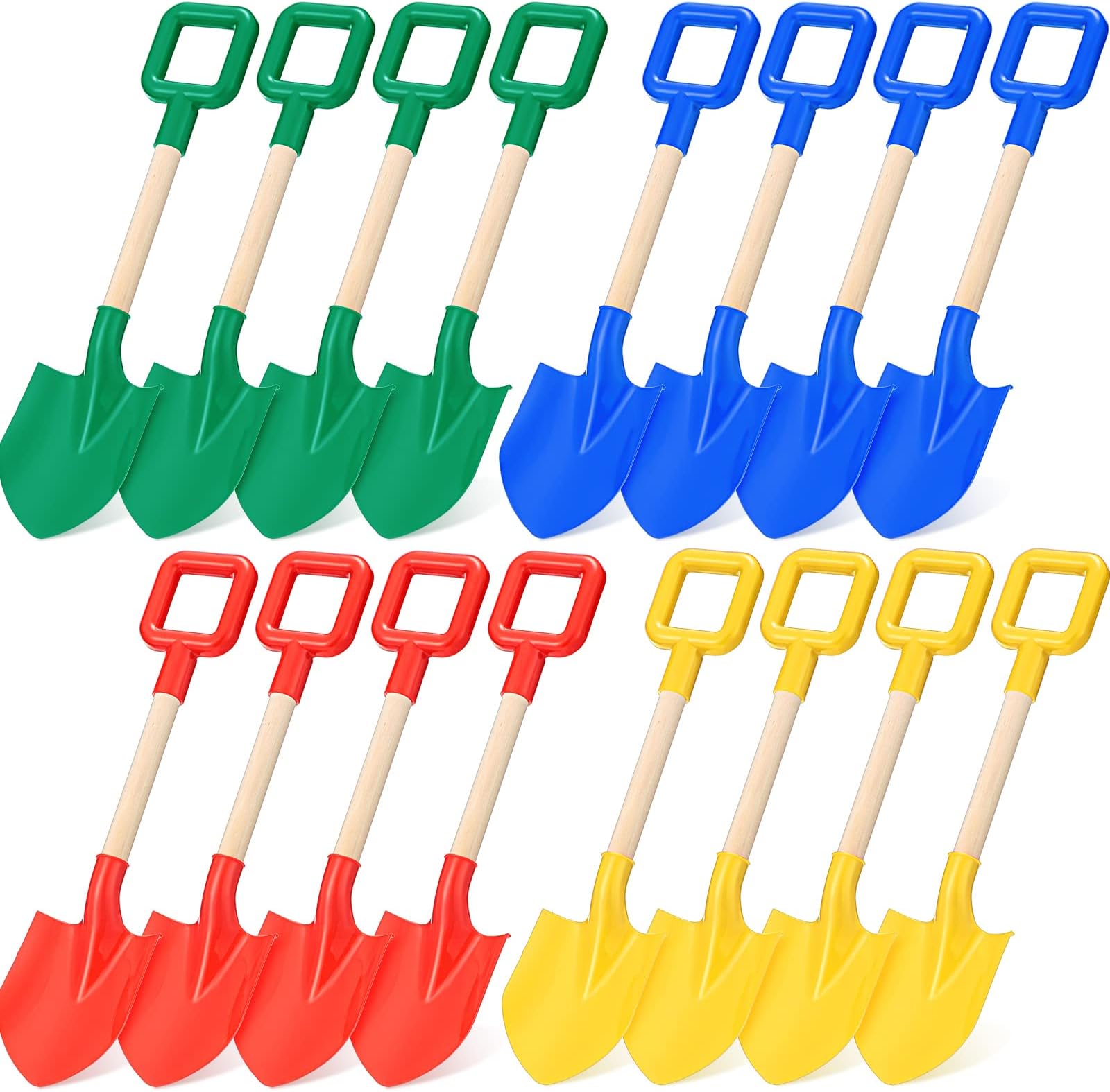 Amazon.com : WILLBOND 12 Pack Beach Shovel Bulks, Kids Shovels for ...