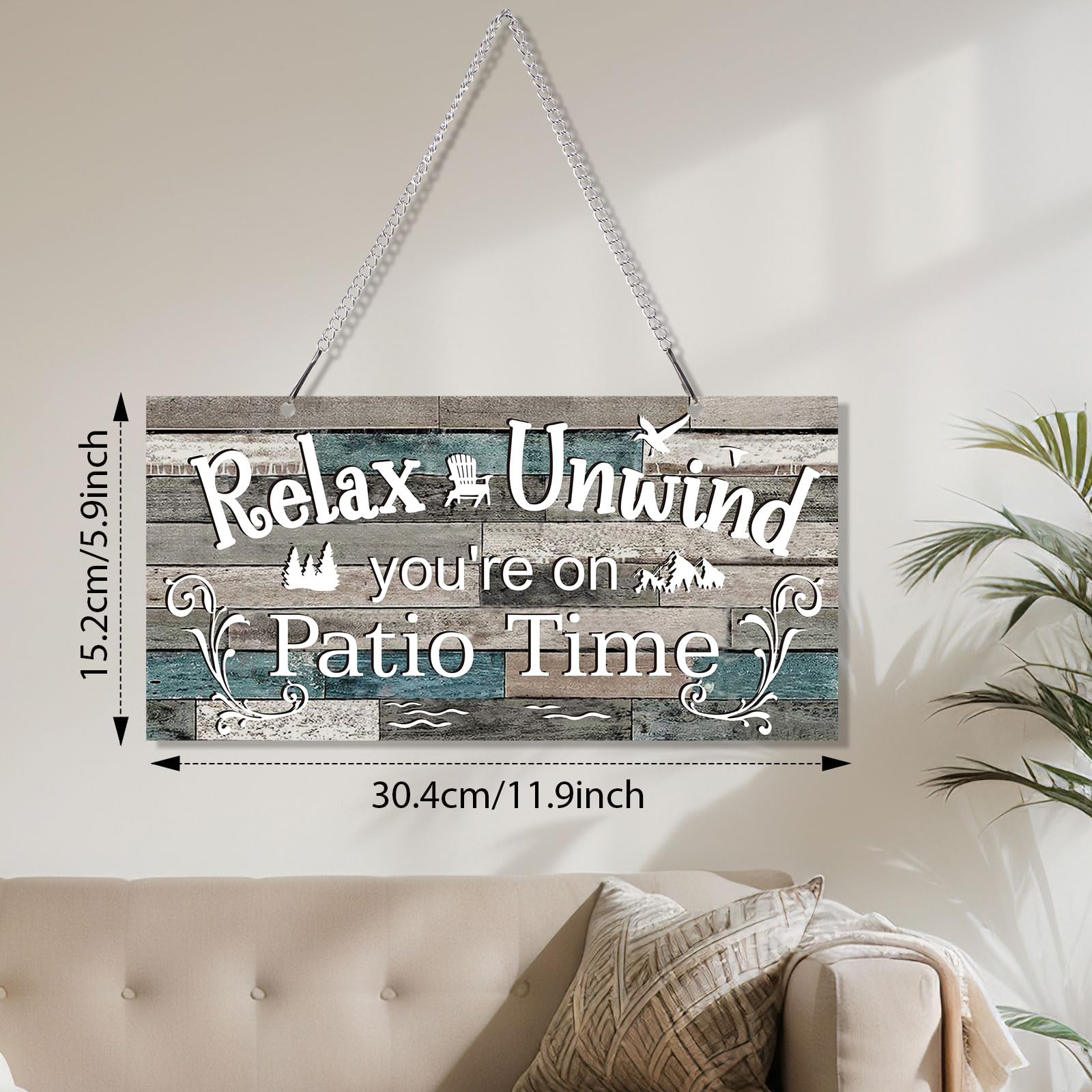 Snapklik.com : Hotop Outdoor Patio Sign Decoration Metal Patio Signs ...