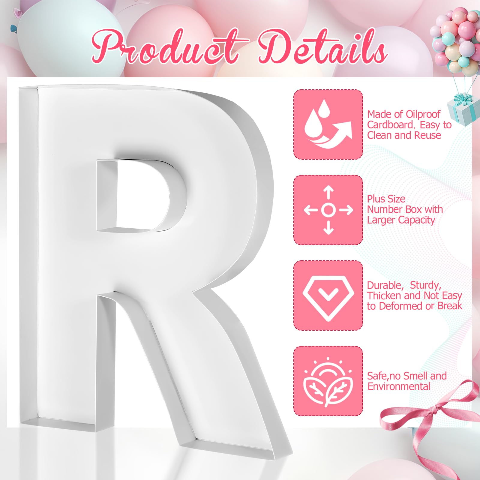 Snapklik.com : Mifoci 13.7inch Cardboard Letter Boxes Charcuterie ...