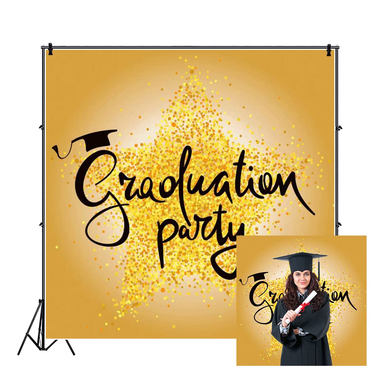 Buy Baocicco 8x8ft Congratulate Graduation Backdrop Class of 2022 ...