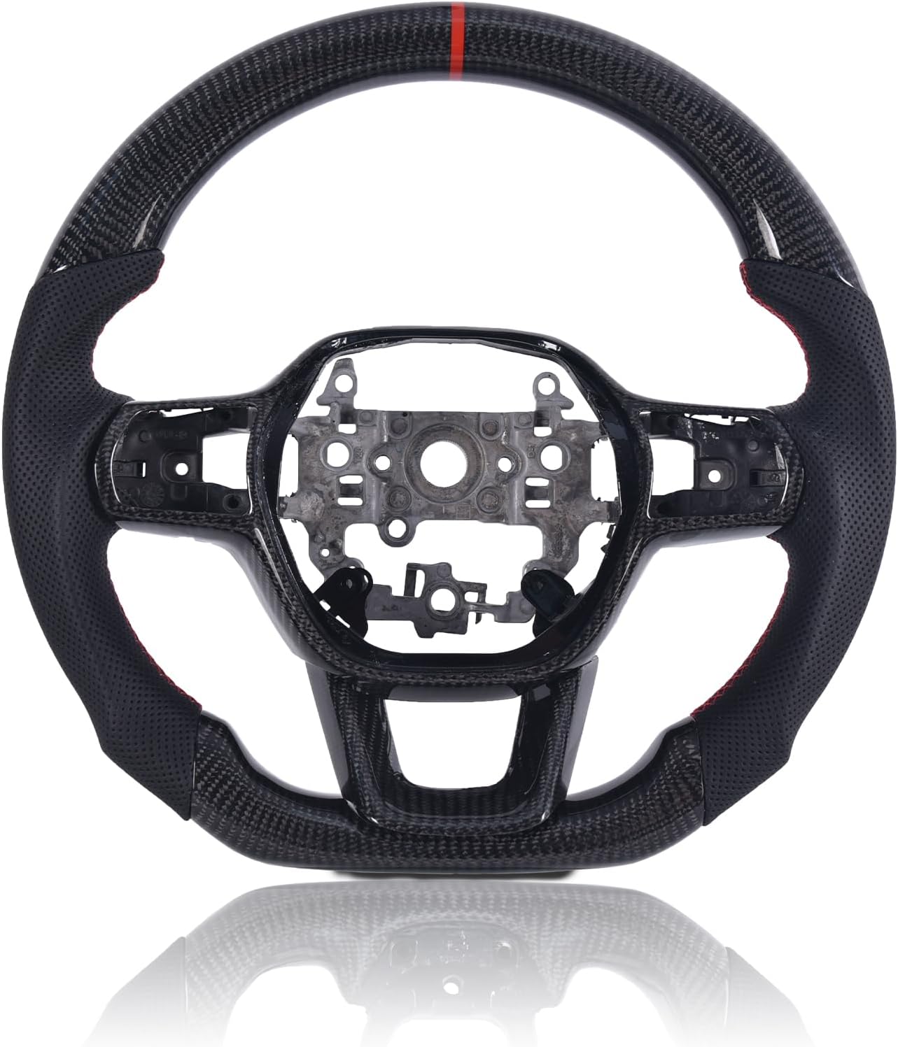 Civic 10th Gen Upgrade Carbon Fiber Hydro Dip Steering Wheel For 2016 ...