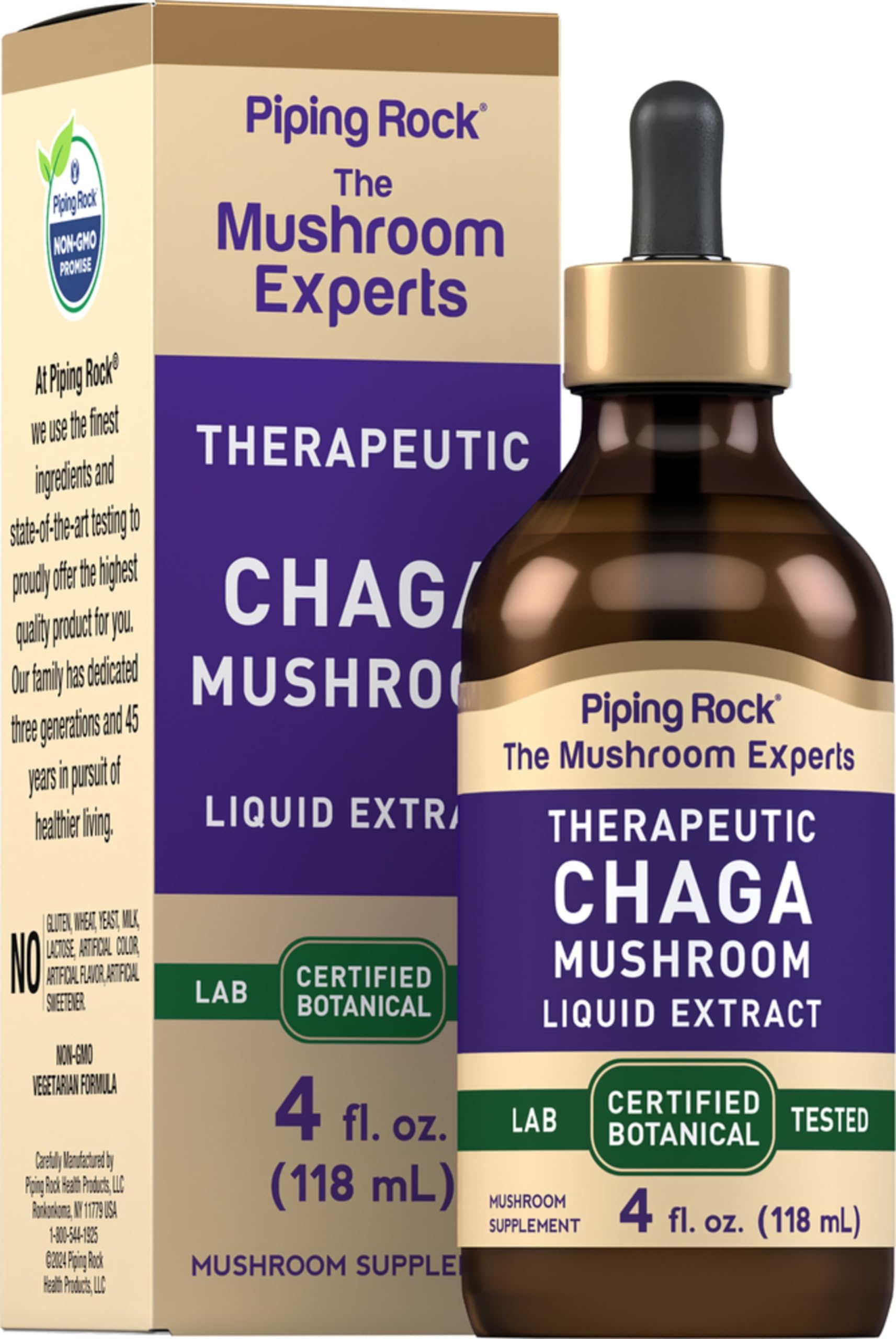 Amazon.com: Secrets of the Tribe Chaga Tincture Alcohol-Free Extract ...