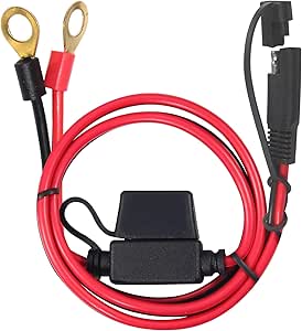 Generic 2FT SAE Battery Extension Cable, SAE To Eyelet O Ring Terminals ...